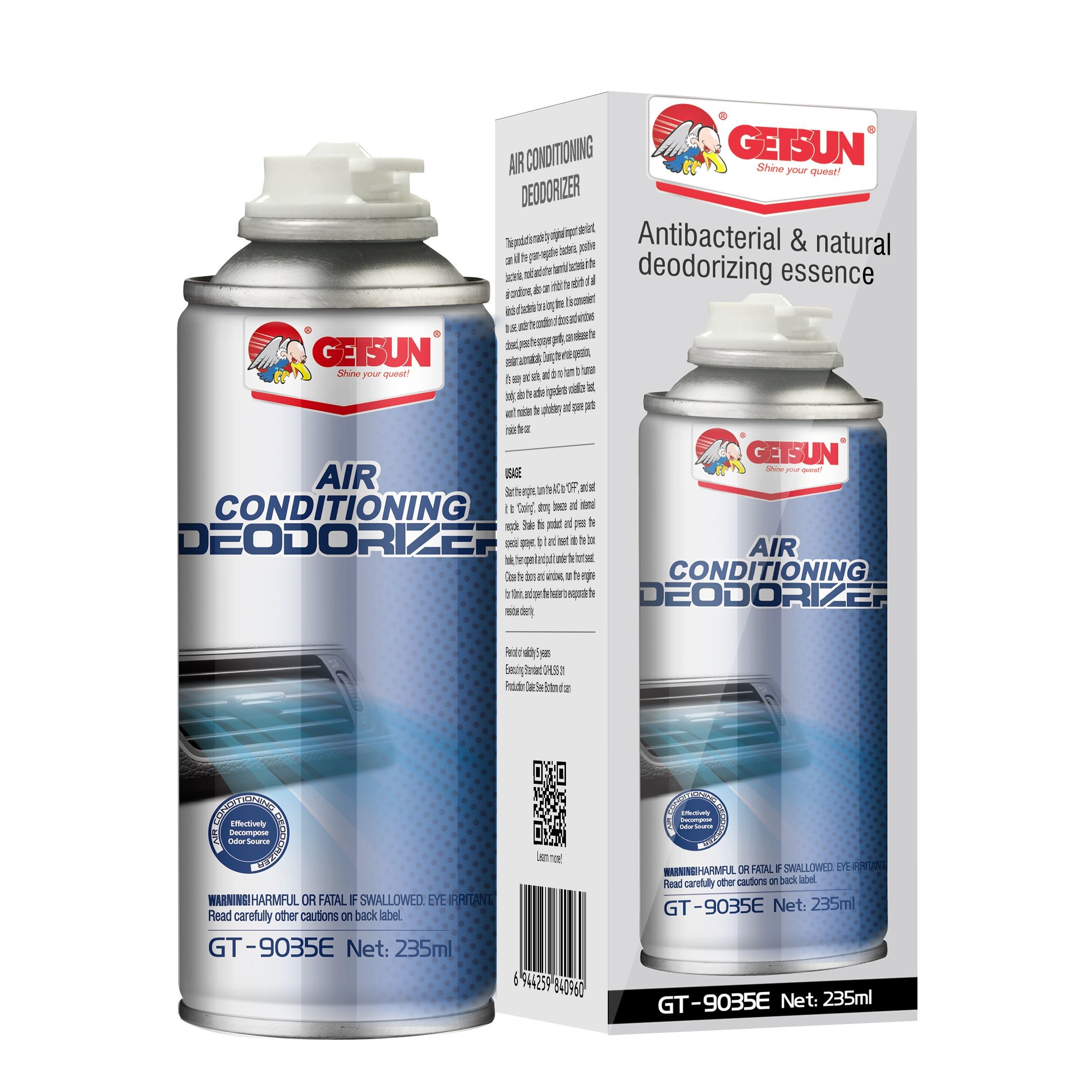 Fast Drying Vehicle Car Ac Disinfectant Spray Deodorizer Cleaner 500ml ...